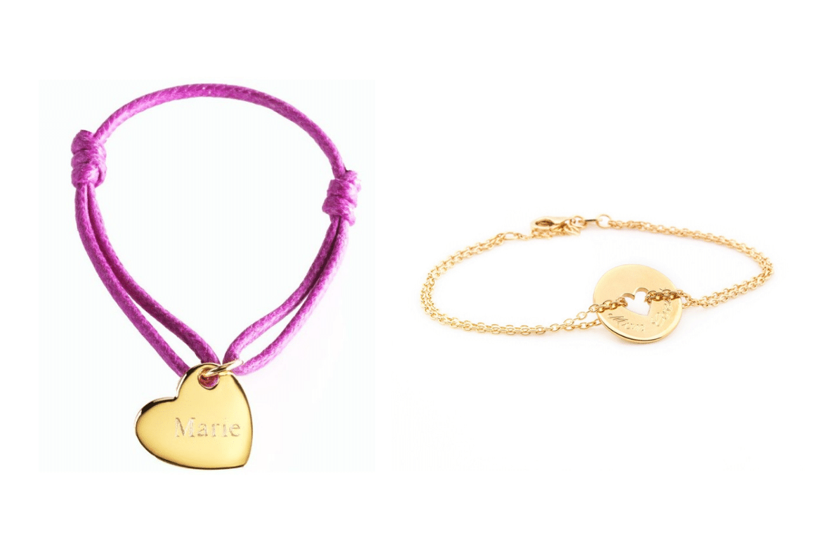Saint Valentin : 10 bracelets cœur plaqué or à personnaliser - Le blog ...